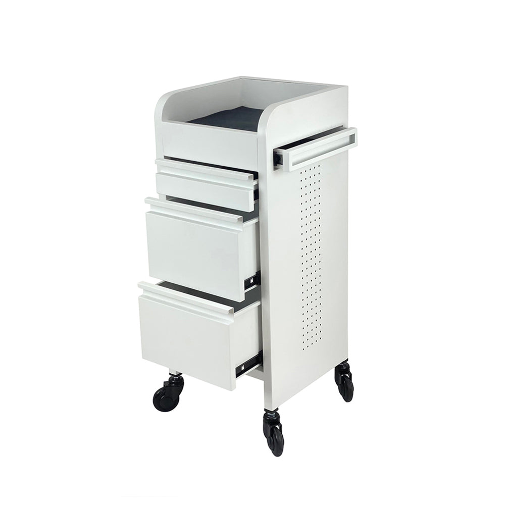 Joiken Fusion 4 Drawer Trolley with Click'n Clean Wheels - White ...