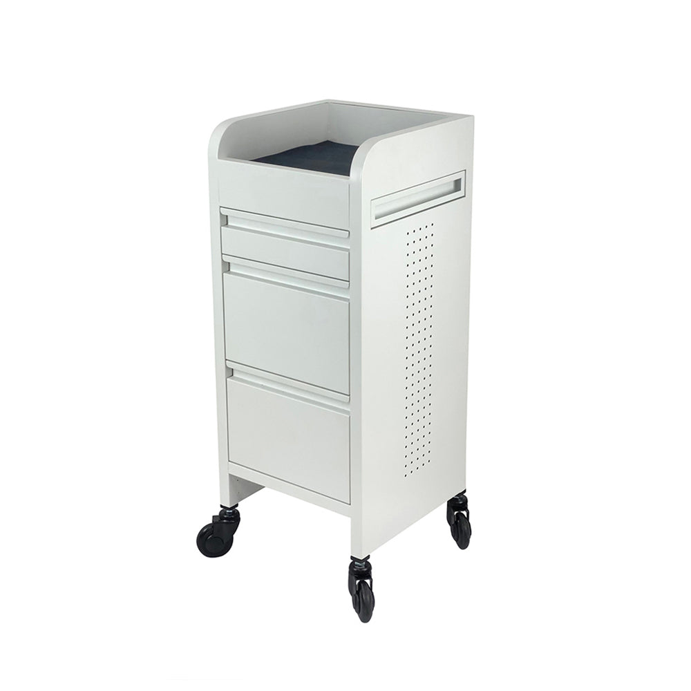 Joiken Fusion 4 Drawer Trolley with Click'n Clean Wheels - White ...