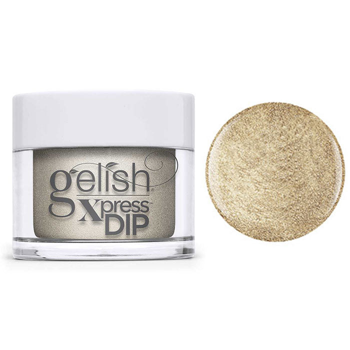 Gelish Professional Xpress Dip Powder Give Me Gold - Soft Gold Metalli ...
