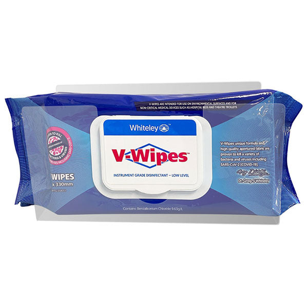 Viraclean V-Wipes Hospital Grade Disinfectant Wipes 230 x 330mm 80 Pie ...